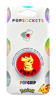 PopSockets Niantic Pokémon Pikachu Red Swap Top Pop Socket PopGrip ...