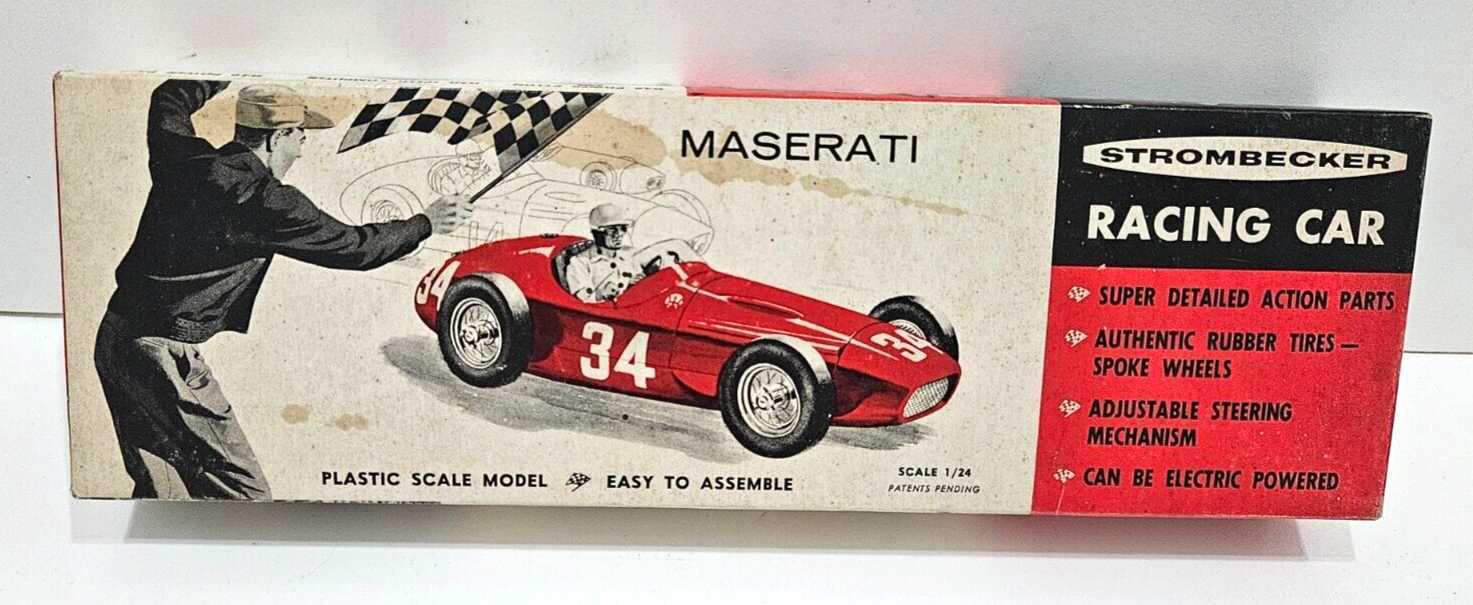 1/24 STROMBECKER MASERATI + MOTORIZED POWER PACK #D43-100 VINTAGE MODEL ...