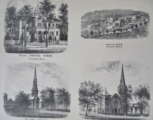 Westfield & Holyoke Massachusetts Normal School Ingleside c. 1870's ...