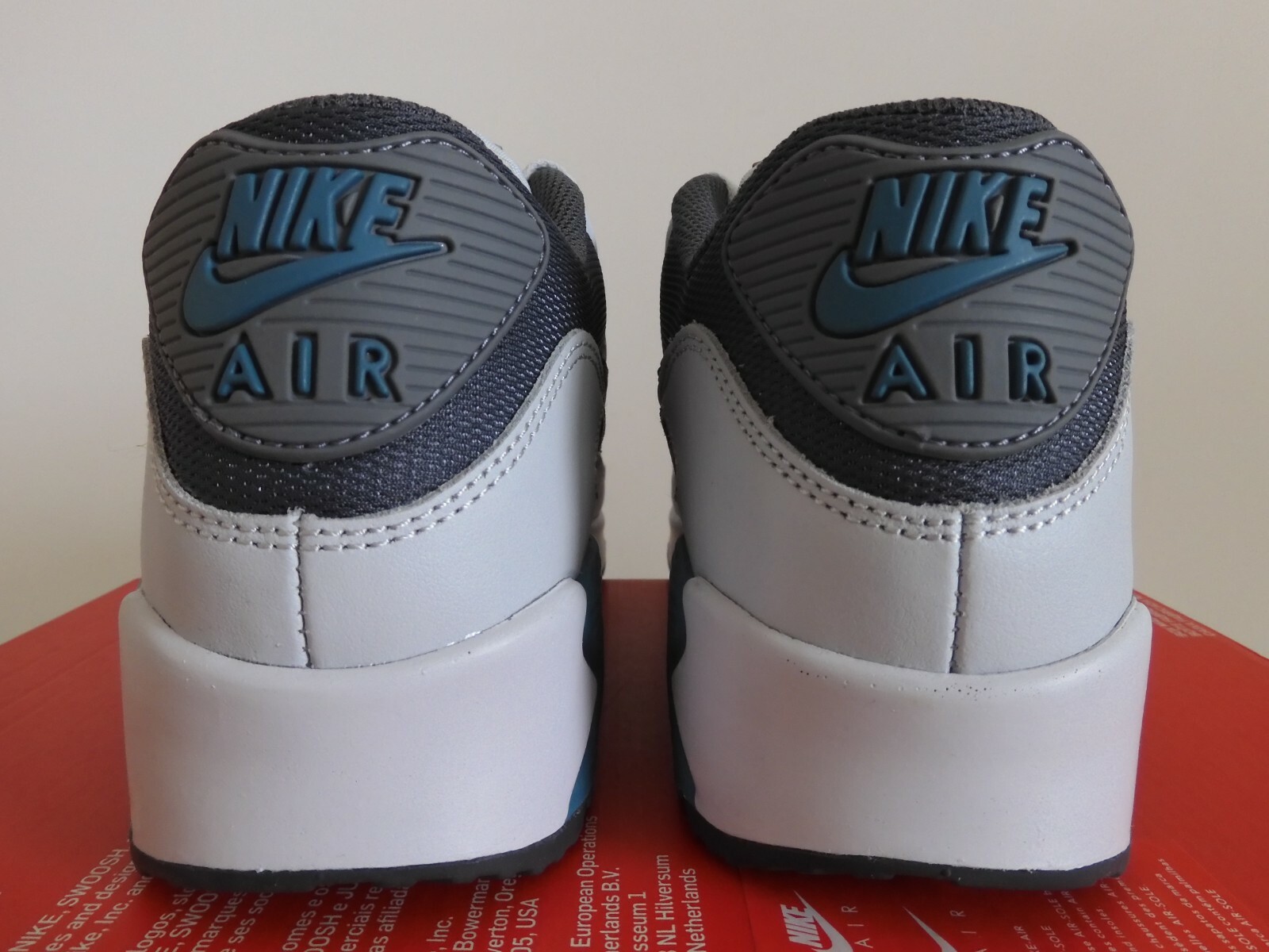 MENS NIKE AIR MAX 90 ESSENTIAL PURE PLATINUM-COOL GREY SZ 7 RARE ...