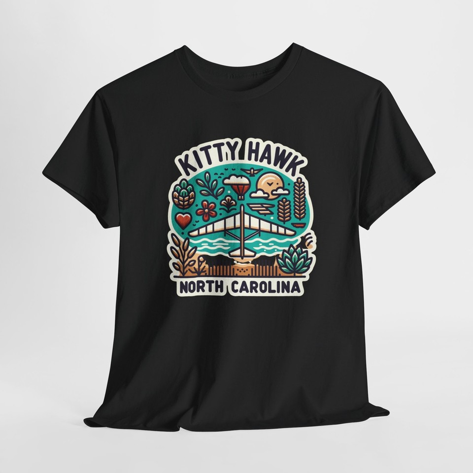 Adult T Shirt Kitty Hawk North Carolina First in Flight Beach Summer ...