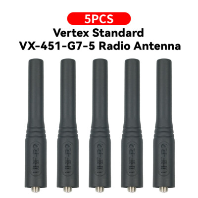 5X Vertex Standard VX-451-G7-5 Two-Way Radio UHF-R2 Antenna Vertex ...