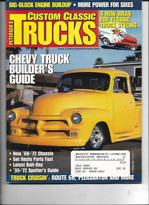 CUSTOM CLASSIC TRUCKS MAGAZINE------AUGUST 2001 | eBay