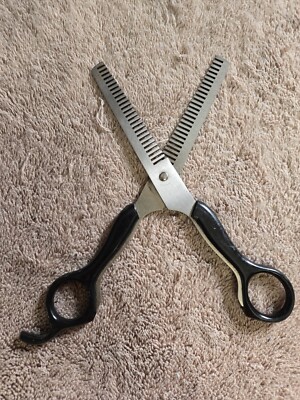 Roma Double Edged Black Trimming Scissors | eBay