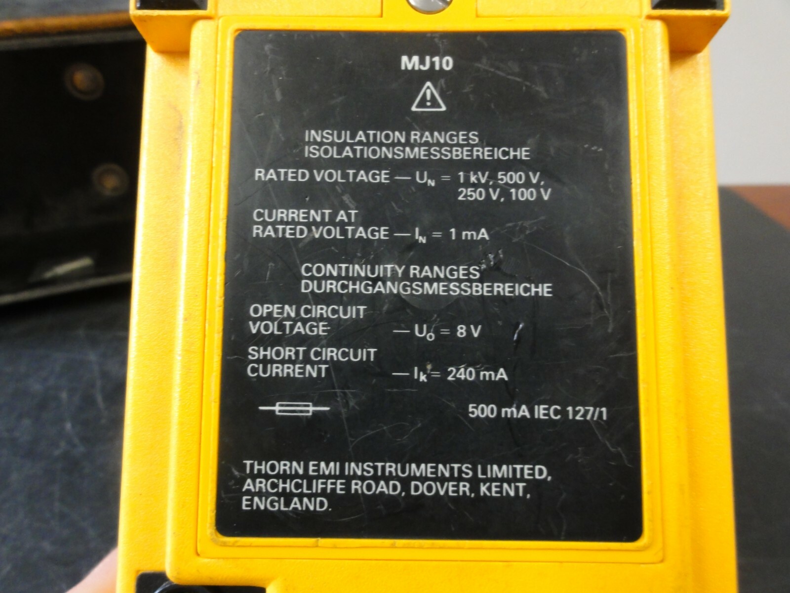 Megger MJ10 Megohm meter | eBay