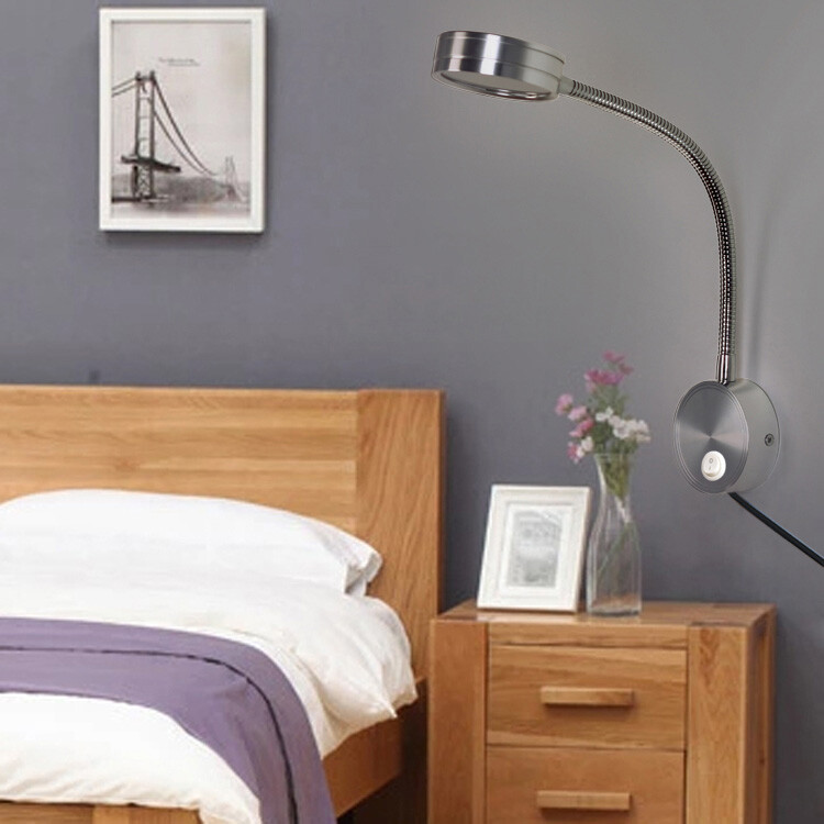 Soft Pipe 3W/5W LED Wall Sconce Light Picture Spotlight Fixture Switch ...