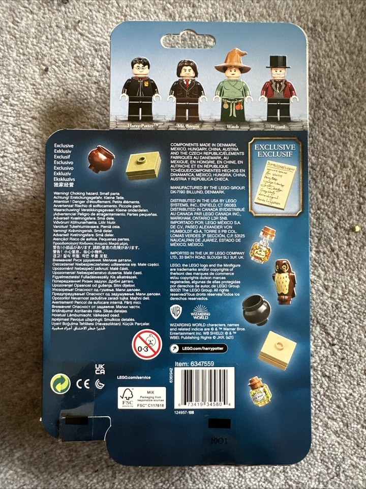 LEGO Harry Potter: Wizarding World Minifigure Accessory Set (40500 ...