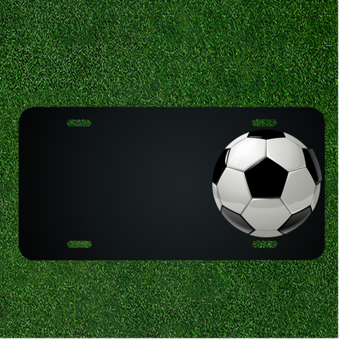 Custom Personalized License Plate With Add Names To Soccer Ball Sport ...