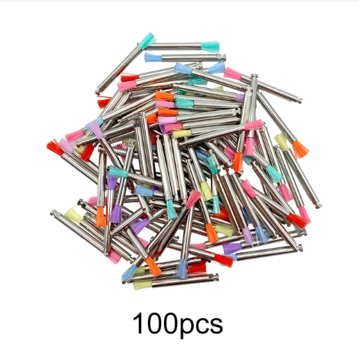 100x Dental Materials Prophy brushes micro small flat Polishing Brush ...