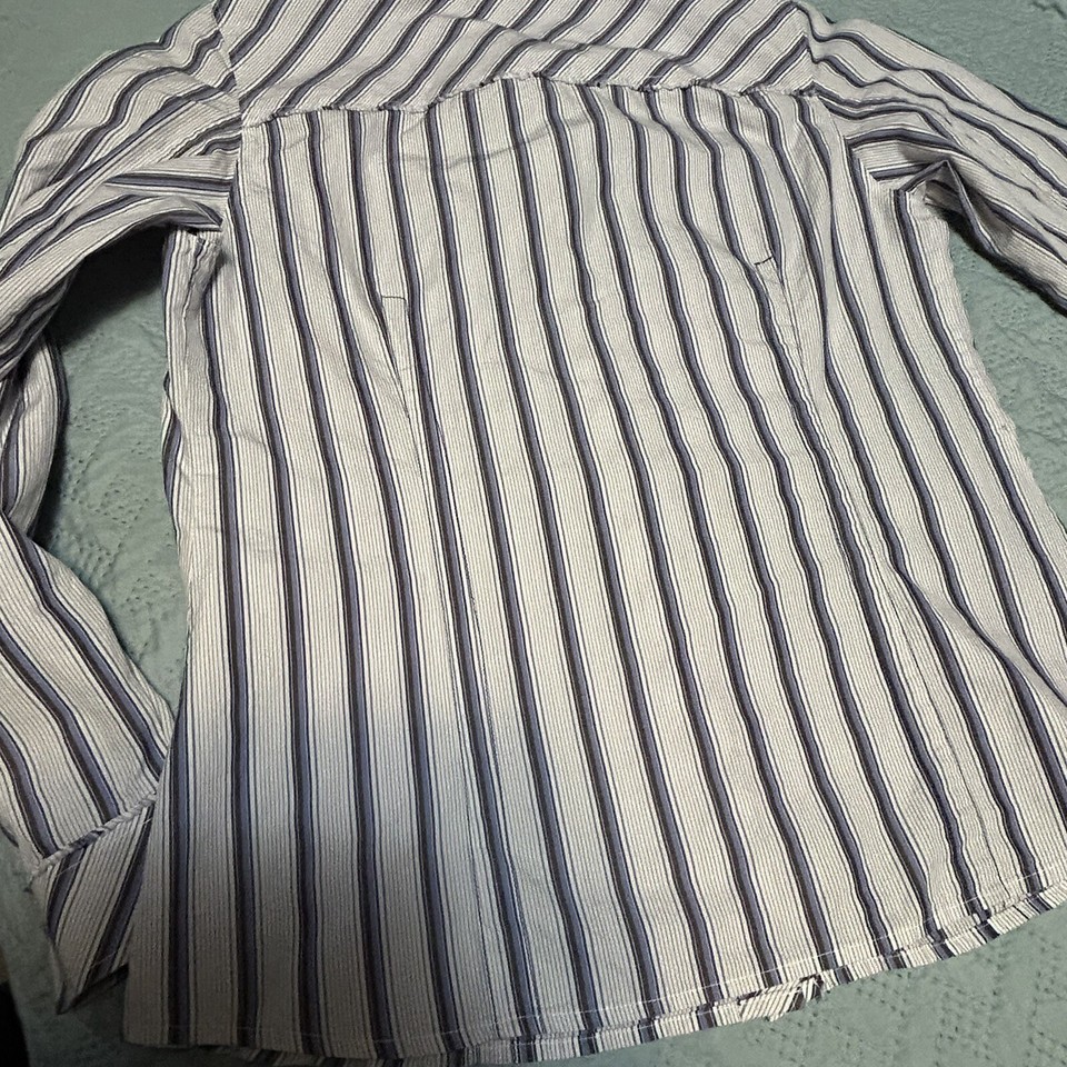 Tommy Bahama Shirt/top/blouse Stripe Long Sleeve Button Down Size L (12 ...