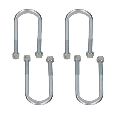 4 x Leaf Spring U-Bolt 50mm Axle Bolt for Leaf Spring for Ifor Williams ...