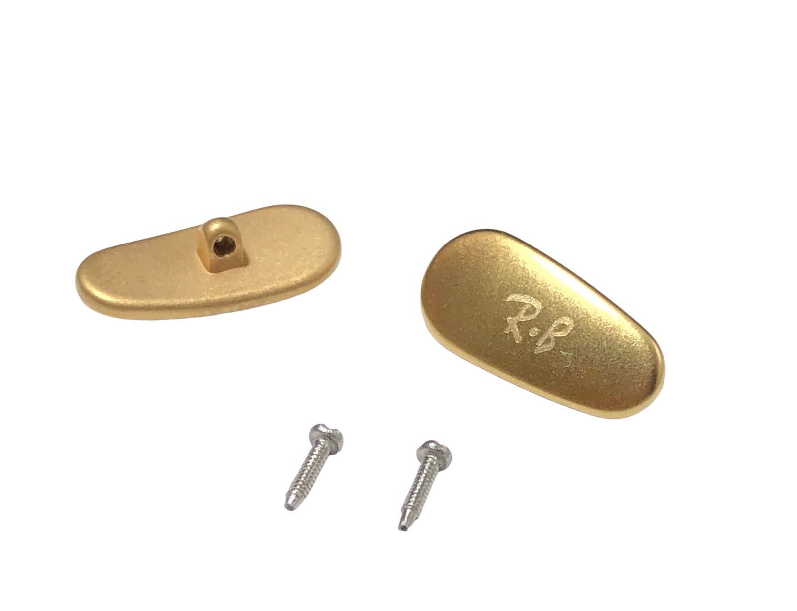 Ray Ban Replacement Nose Pads SCREW IN Type 17mm TITANIUM Golden With ...