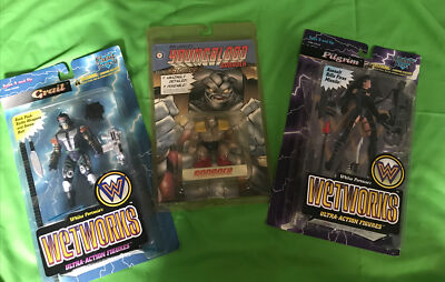 2 Spawn McFarlane Grail + Pilgrim Wetworks Ultra Action Figures W/ 1 ...