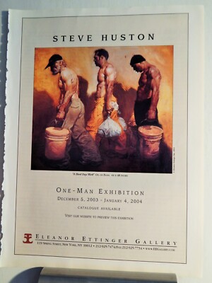 STEVE HUSTON ART PIECE VTG ORIG 2003 ADVERTISEMENT | eBay