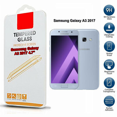 For Samsung Galaxy A3 2017 Tempered Glass Screen Protector | eBay
