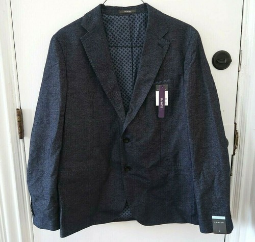 Primark blue suit dress jacket mens size LARGE slim fit formal ...