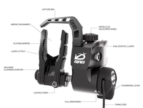 ALL NEW QAD ULTRAREST MX2 INTEGRATE ARROW REST | LH | MATHEWS | HOYT ...