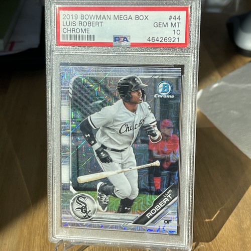 2019 Bowman Mega Box Luis Robert Chrome PSA 10 Chicago White Sox LUBOB ...