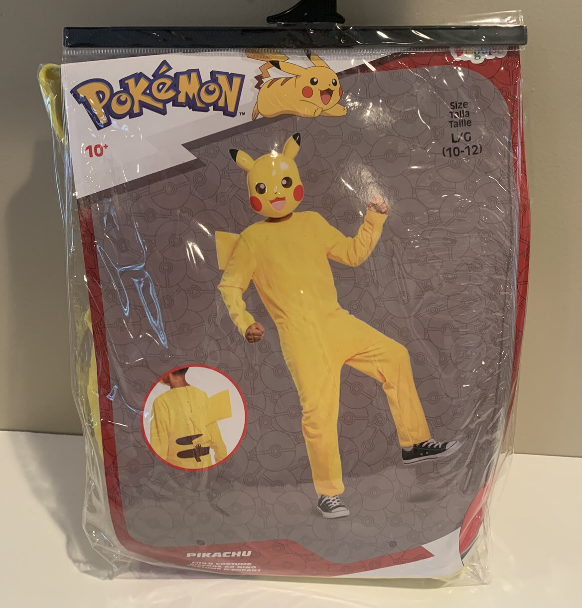 Pokemon Pikachu Kids Halloween Costume Jumpsuit Mask … - Gem