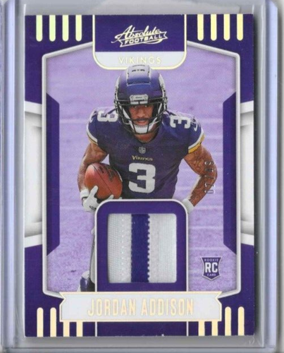 2023 Absolute Football Jordan Addison Patch /49! Vikings - Non Auto ...