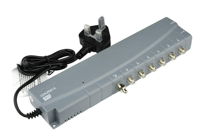 Labgear 6-Output TV Aerial Amplifier 4G-5G Filtered Professional Signal ...