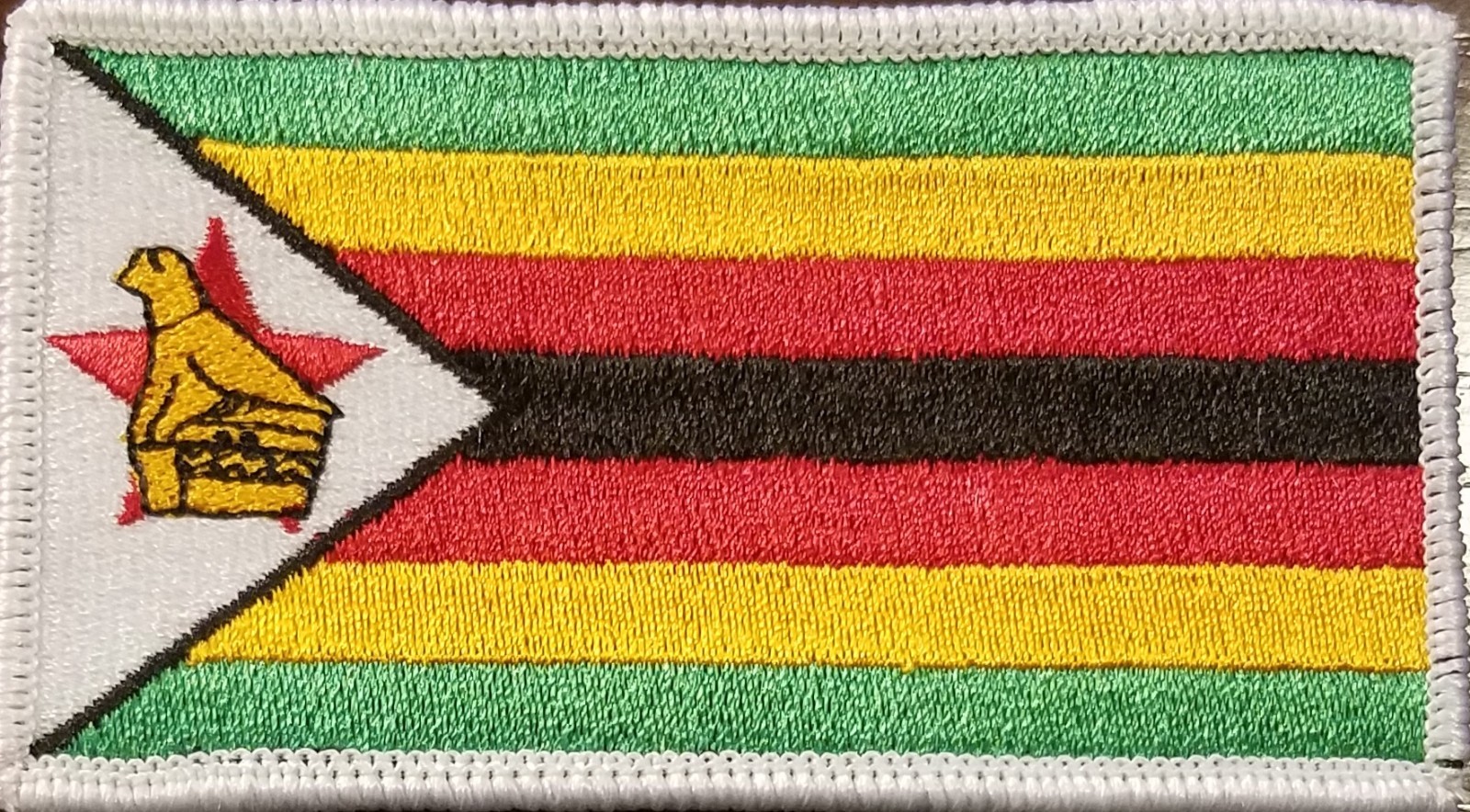 Zimbabwe Flag Patch W/ Hook Adhesive Fastener Tactical Morale Southern ...