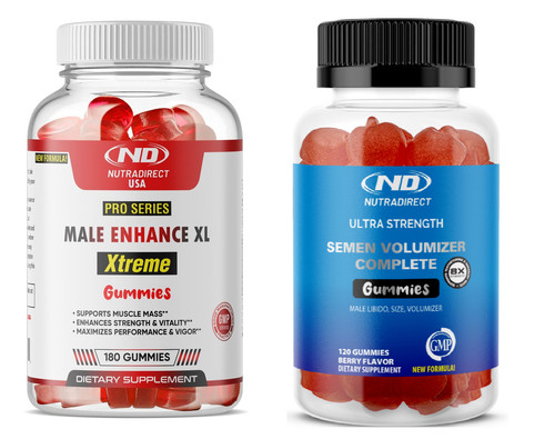 Goma de Volumizer de Male Enhancing & Semen 2 Btls Libido Stamina