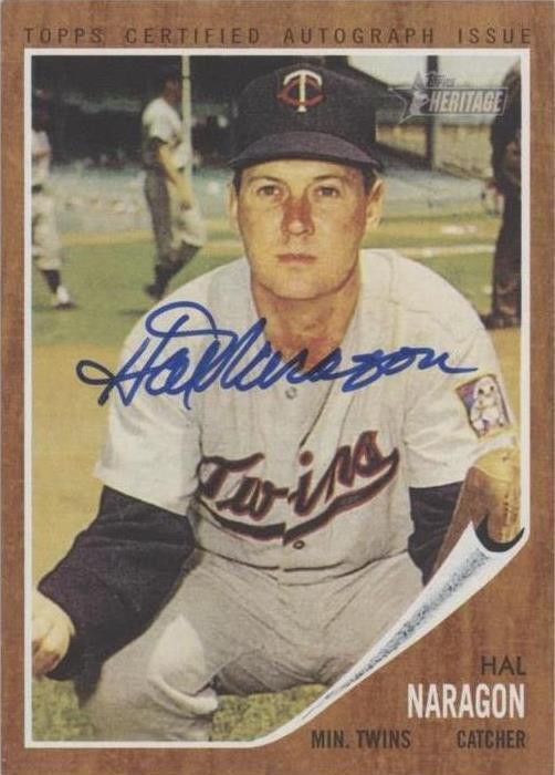 2011 Topps Heritage - Real One Autographs Hal Naragon #ROA-HN (AU) for ...