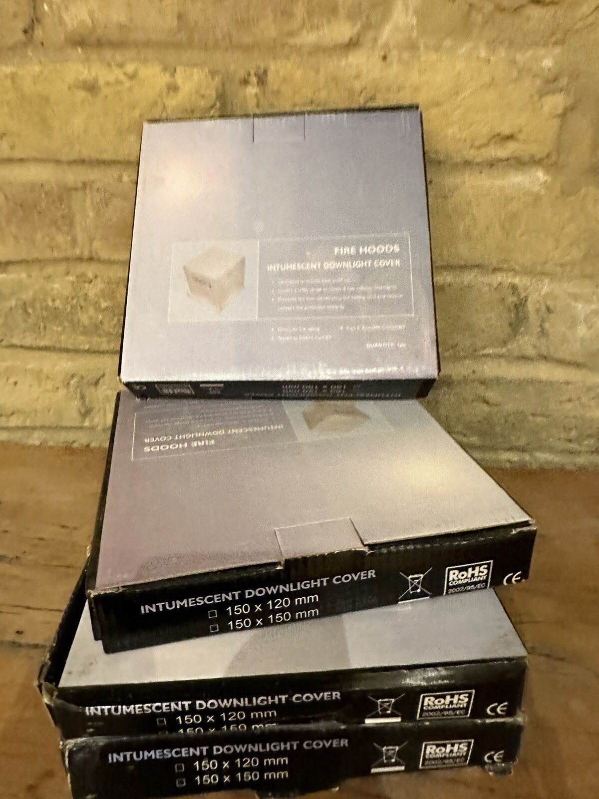 Saxby 50005 250mm Square Recessed Down Light Intumescent Fire Proof ...