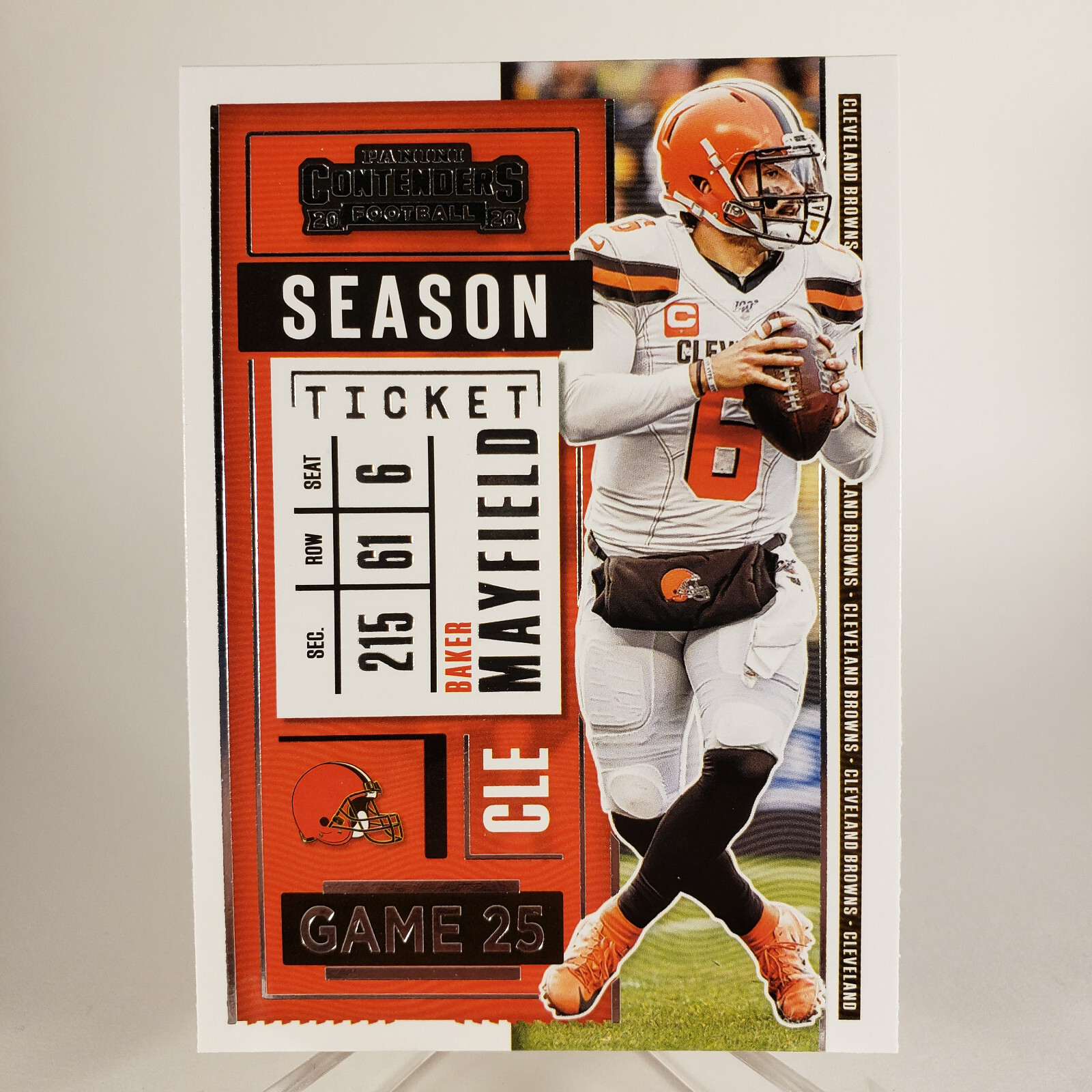 2020 Panini Contenders Season Ticket Baker Mayfield Cleveland Browns ...