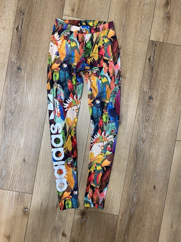 Adidas Originals x Farm Passaredo Leggings Colorful Rio Parrots Bird ...