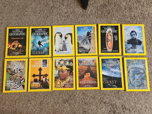 NATIONAL GEOGRAPHIC - 1996 Full Year January-December 12 Issues nice ...