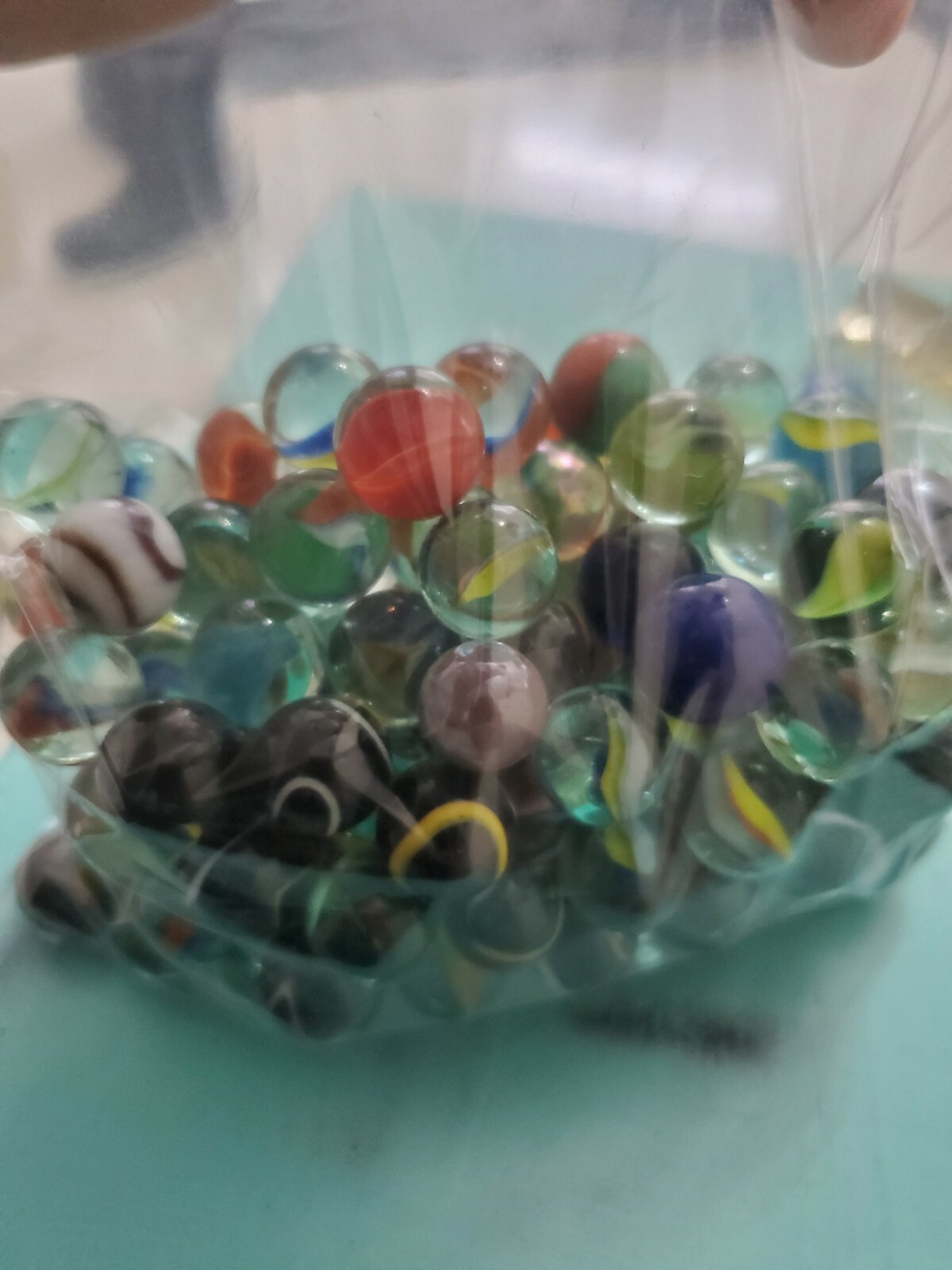 Bag Full of Marbles Lot Of 140 - 1lb & 12oz | eBay