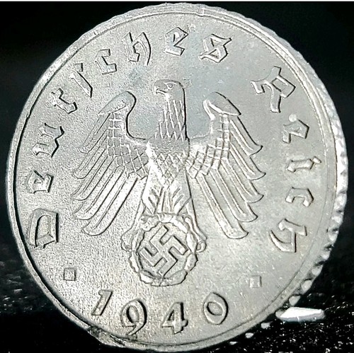 Nazi Germany *Beautiful* Genuine Third Reich WW2 5 Reichspfennig ...