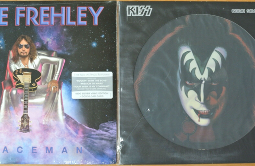 ACE FREHLEY Spaceman LP 180g Silver Vinyl + KISS Gene Simmons LP Ltd ...