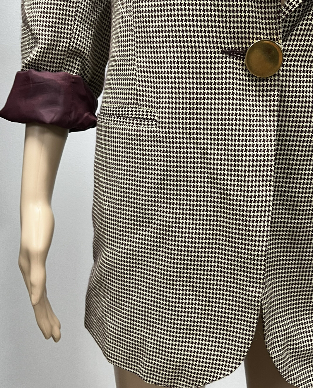 Table Eight Australia Vintage Checked Blazer W/ Shoul… - Gem