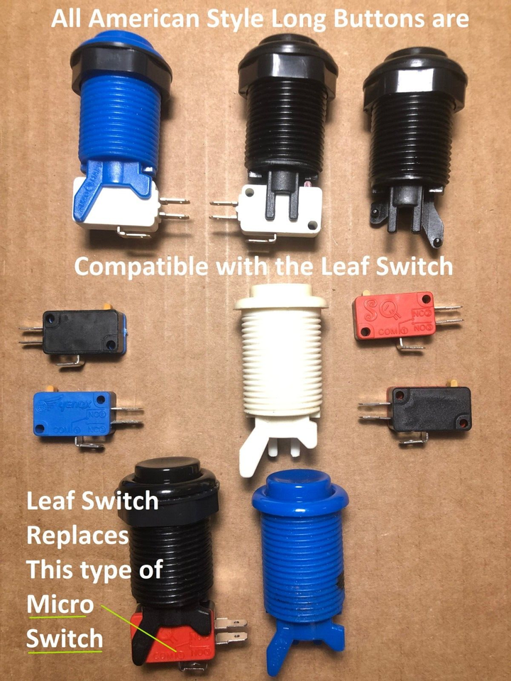 Leaf Switch Classic Arcade 1up Replacement switch micro Atgame pinball ...