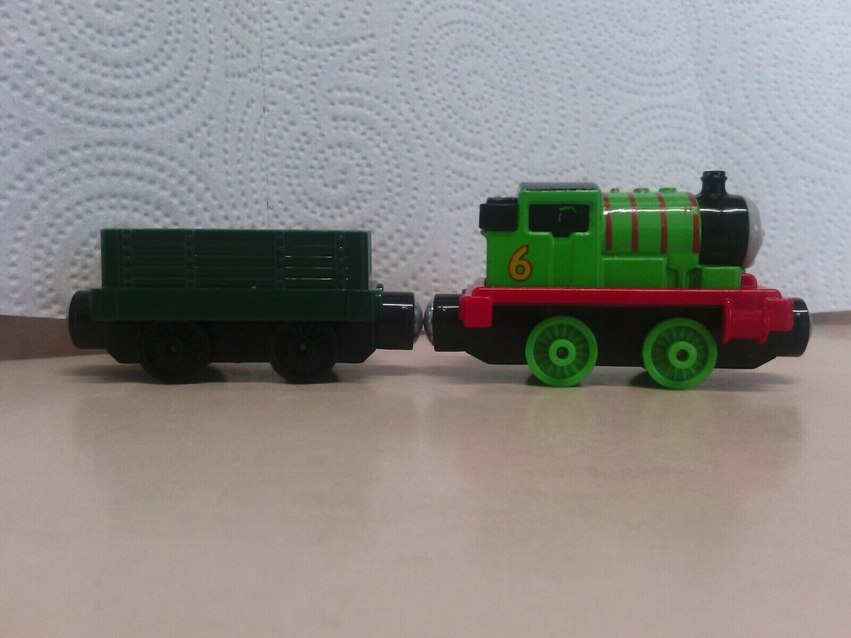 Thomas and Friends Take-n-Play Percy Green Wagon Bundle G32A Diecast ...