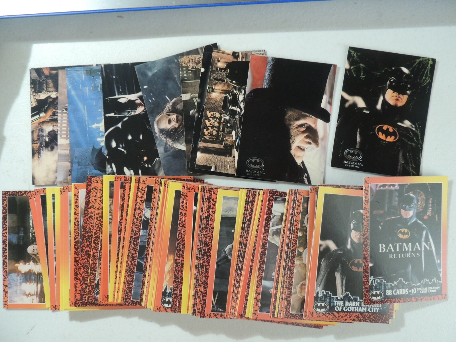 BATMAN RETURNS MOVIE SET 0F 88 + 10 CARD STADIUM CLUB NON-SPORT TRADING ...