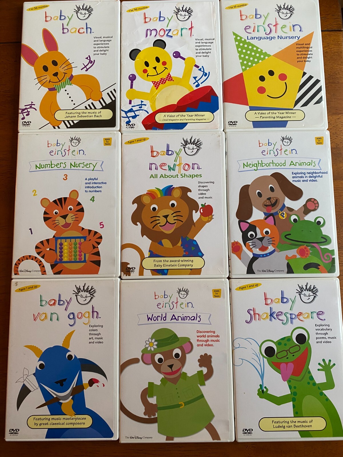 BABY EINSTEIN DVD COLLECTION Language #1 Choice DVD Box - 9 DVD's | eBay