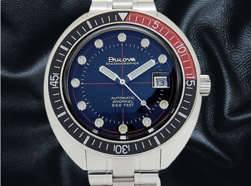 Bulova Oceanographer Ref.98B320 Ss Quadrante Nero Auto Diavolo Diver ...