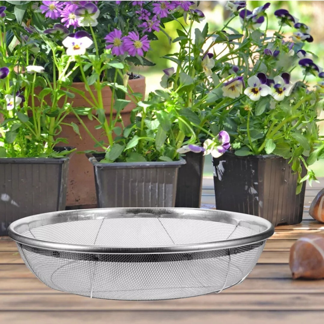 52cm Large METAL Gardening 4MM Metal Garden Riddle Sieve Mesh UK | eBay UK
