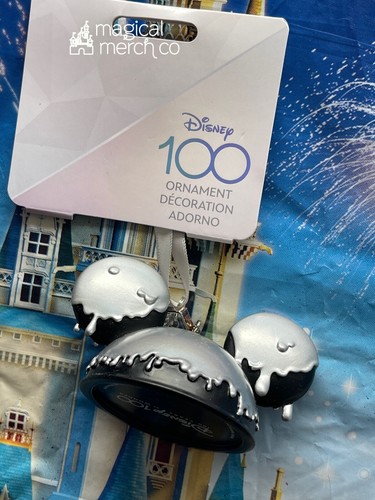 2023 Disney Parks 100 Years Mickey Mouse Ear Hat Silver Drip Christmas ...