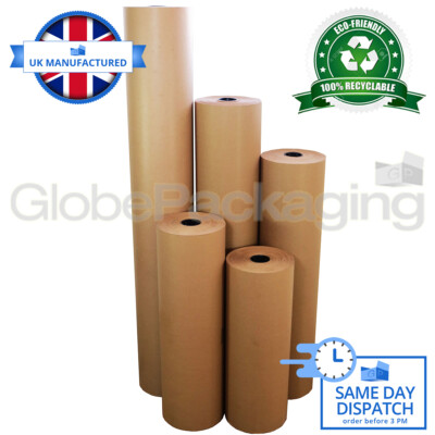 STRONG BROWN KRAFT WRAPPING PARCEL PAPER 90GSM FREE P&P | eBay
