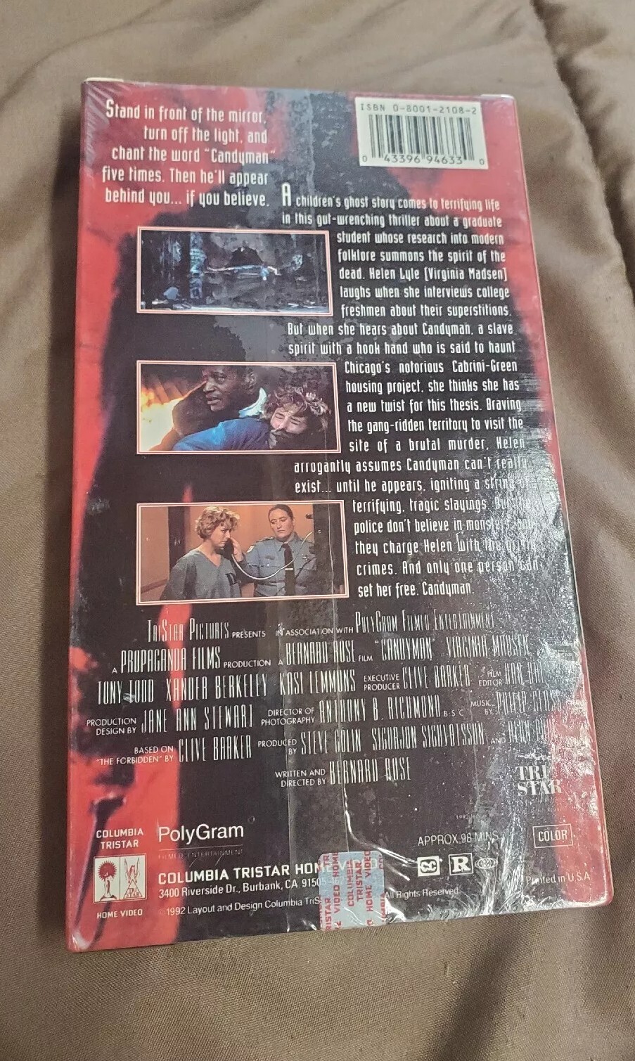 Candyman VHS 1992 NEW SEALED RARE Horror Movie Clive Barker Virginia ...