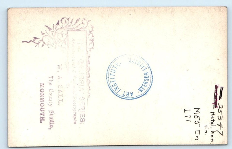 RPPC UFFINGTON Church iron work s. door OXFORDSHIRE UK W.A. Call ...