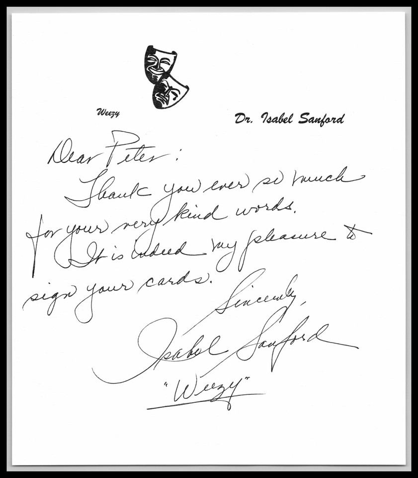 Isabel Sanford - Actress - 7x8 - Written Letter - Signed | eBay