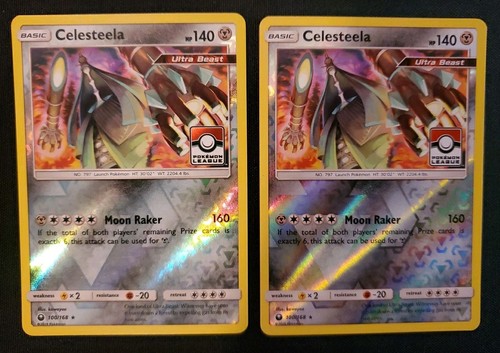 2x POKEMON CELESTEELA 100/168 REVERSE HOLO RARE POKEMON LEAGUE PROMO ...