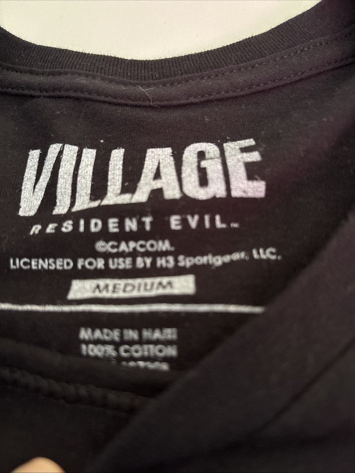 Resident Evil Village T-Shirt Black Horror Game Merch Tee Size Medium ...
