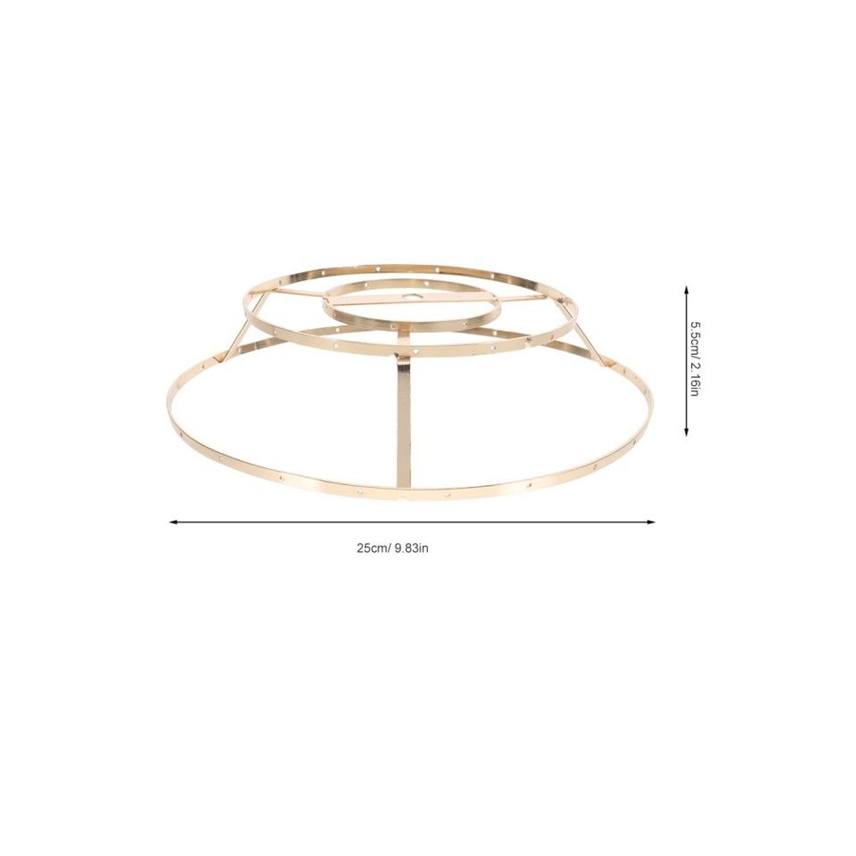 Iron Lamp Shade Frame DIY Desk Lamp Shade Frame Metal Lamp Cover ...